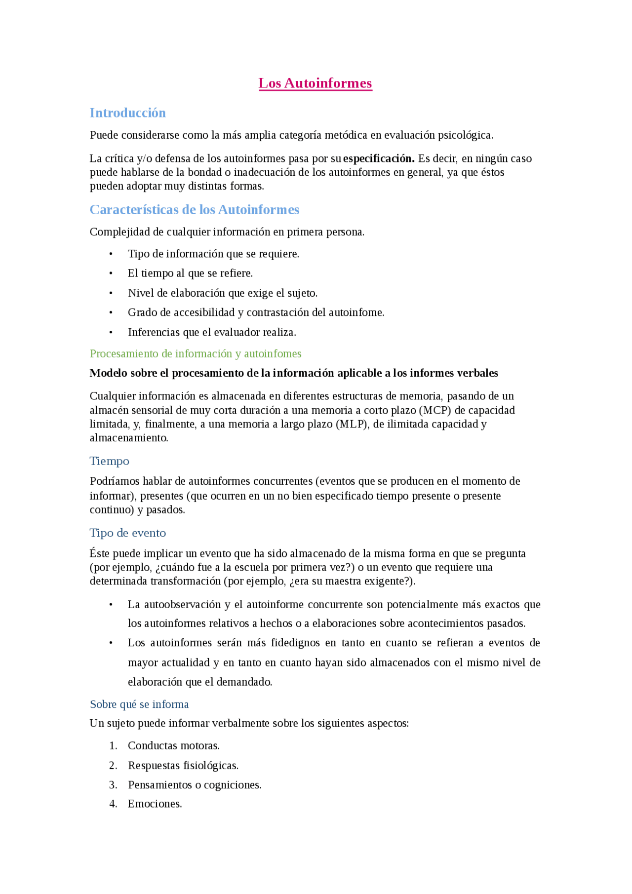 El uso de datos de autoinforme en psicología
